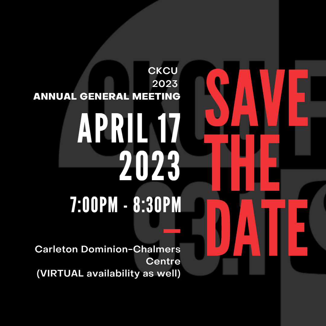 AGM 2023 | CKCU FM 93.1